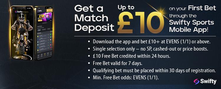 Bet with Swifty Sports - Live online Sportsbook and Casino